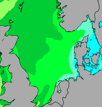 North Sea Sea Temperatures