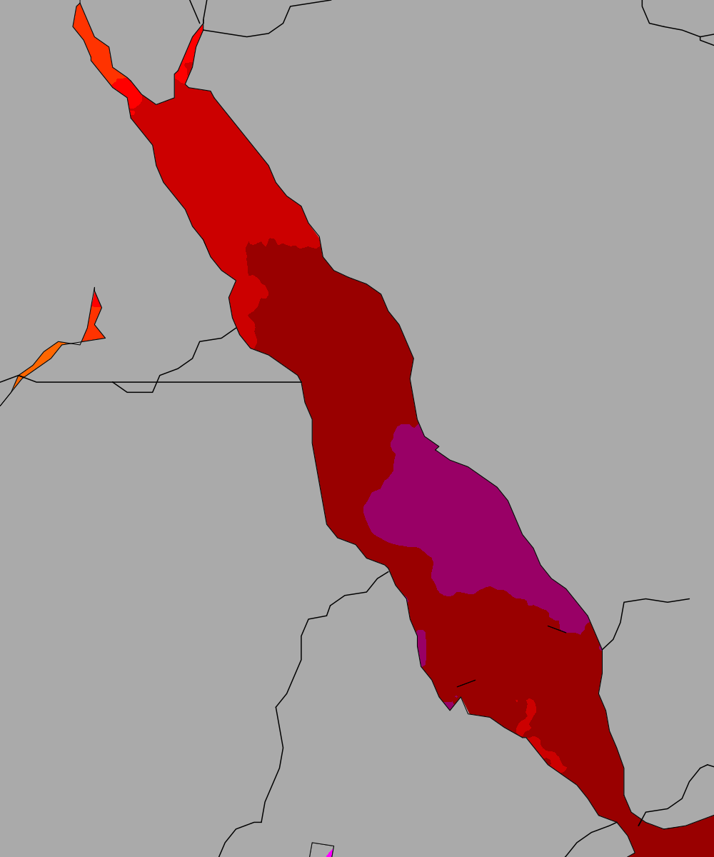 Red Sea Sea Temperature and Map